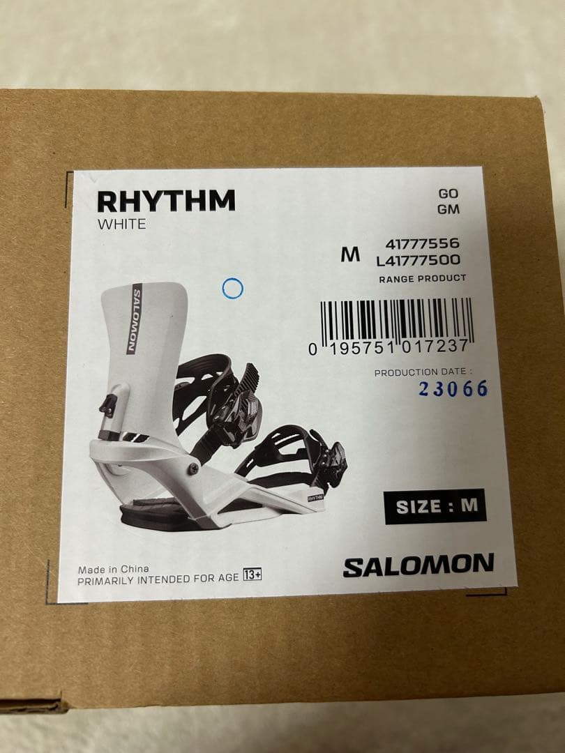 SALOMON RHYTHM ホワイト M ビンディング