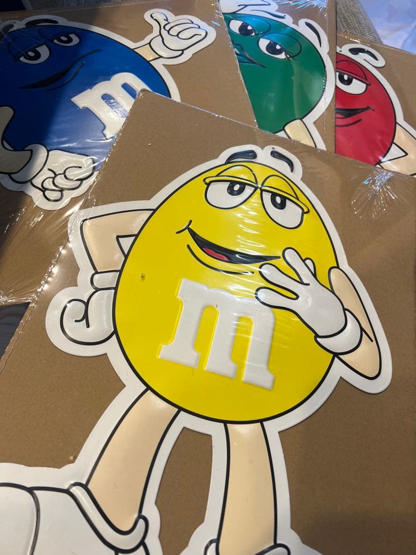 m&m's メタルサイン　新品未使用　4枚