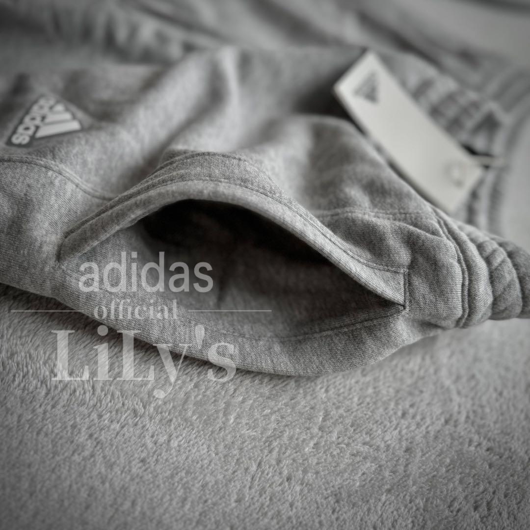 新品　adidas上下セット　グレー　Ｌ　THREE STRIPES アディダス