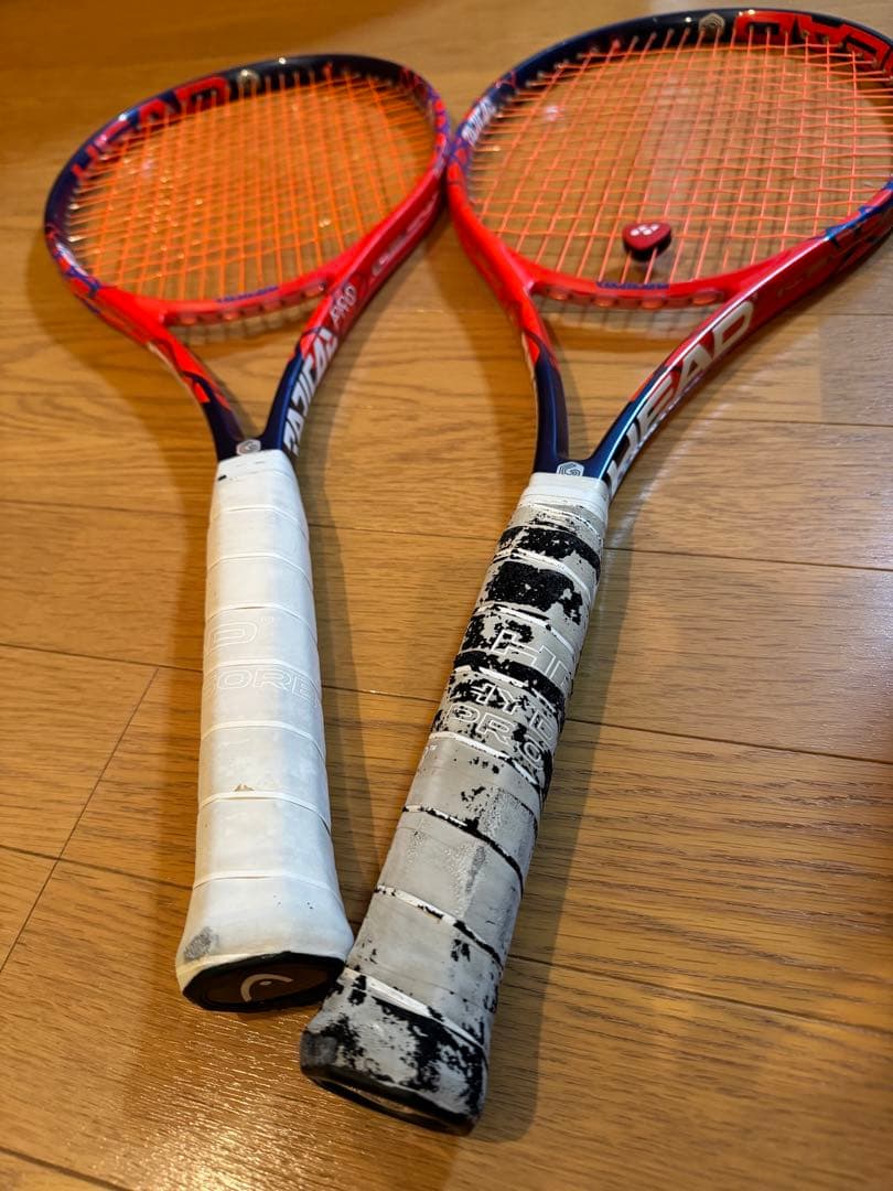 HEAD RADICAL PRO 硬式テニスラケット 赤と青 2本セット