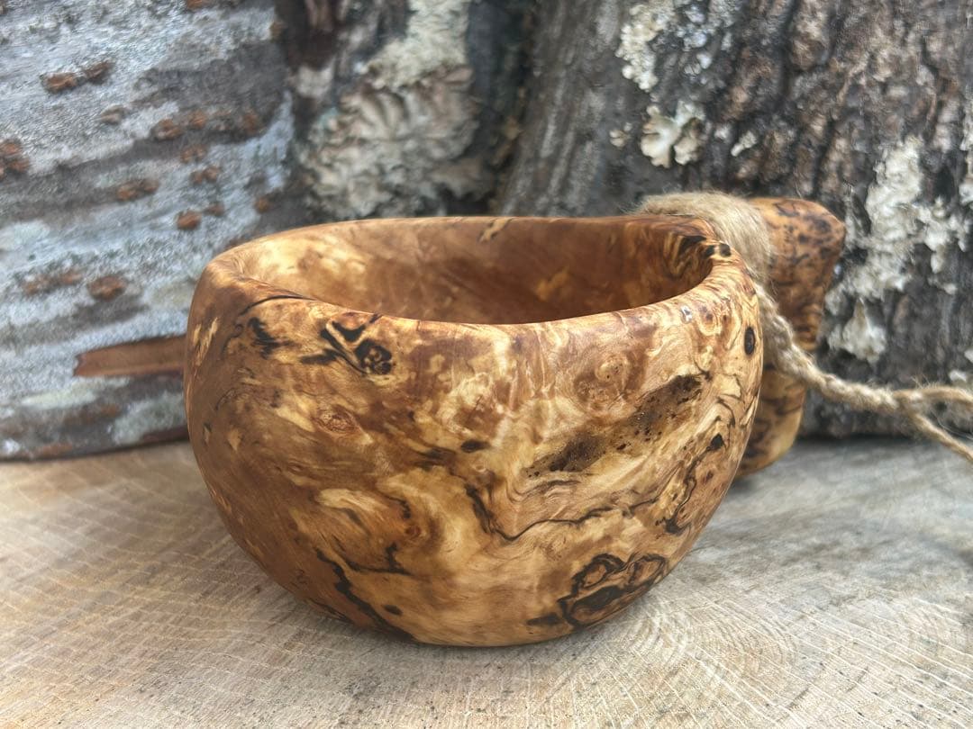 sunswood サンズウッド　白樺瘤　kuksa ククサ1点もの 手彫り