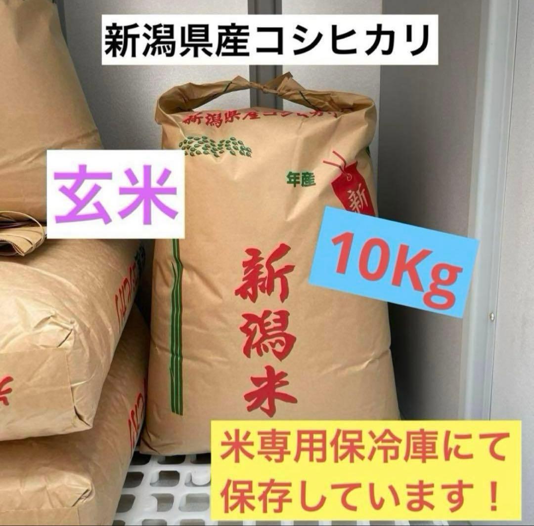 新潟県産コシヒカリ 新米 玄米 10kg 精米無料