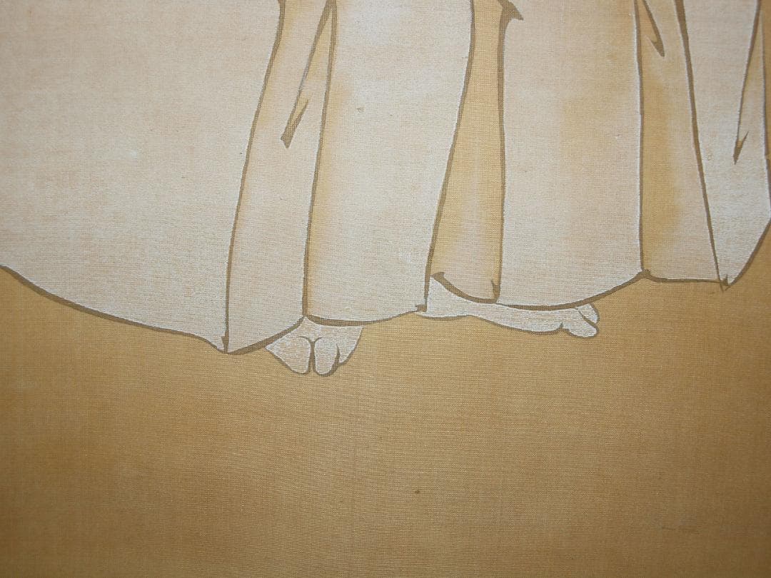 時代の掛軸　人物図肉筆保証　蔵整理　日本　中国美术品 X823C16-5