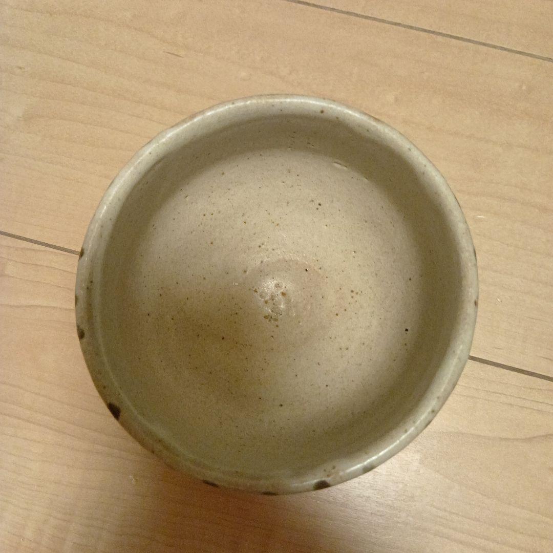 吉田喜彦　土灰釉線文　茶碗