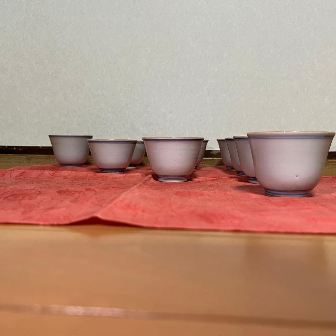 煎茶道具　茶器　茶碗　10客セット　柄揃えサイズバラ