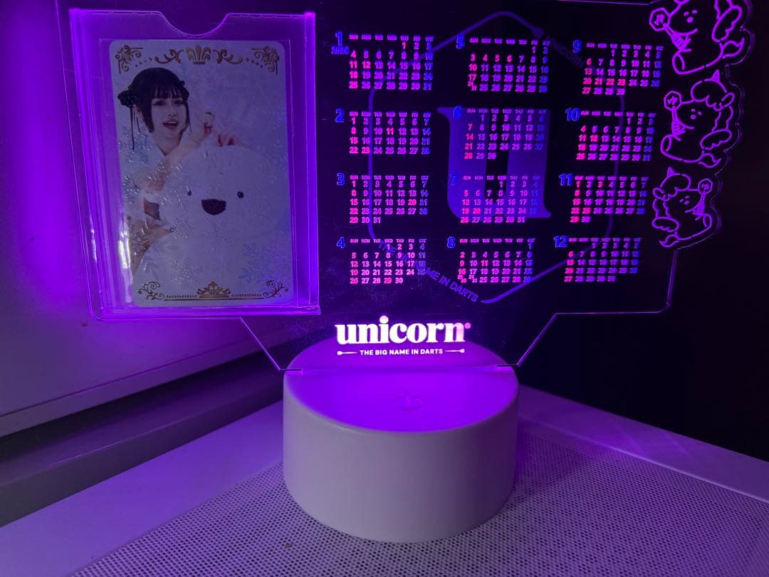 UNICON 文山雪華選手ライブカード　LEDアクリルスタンド カレンダー付き