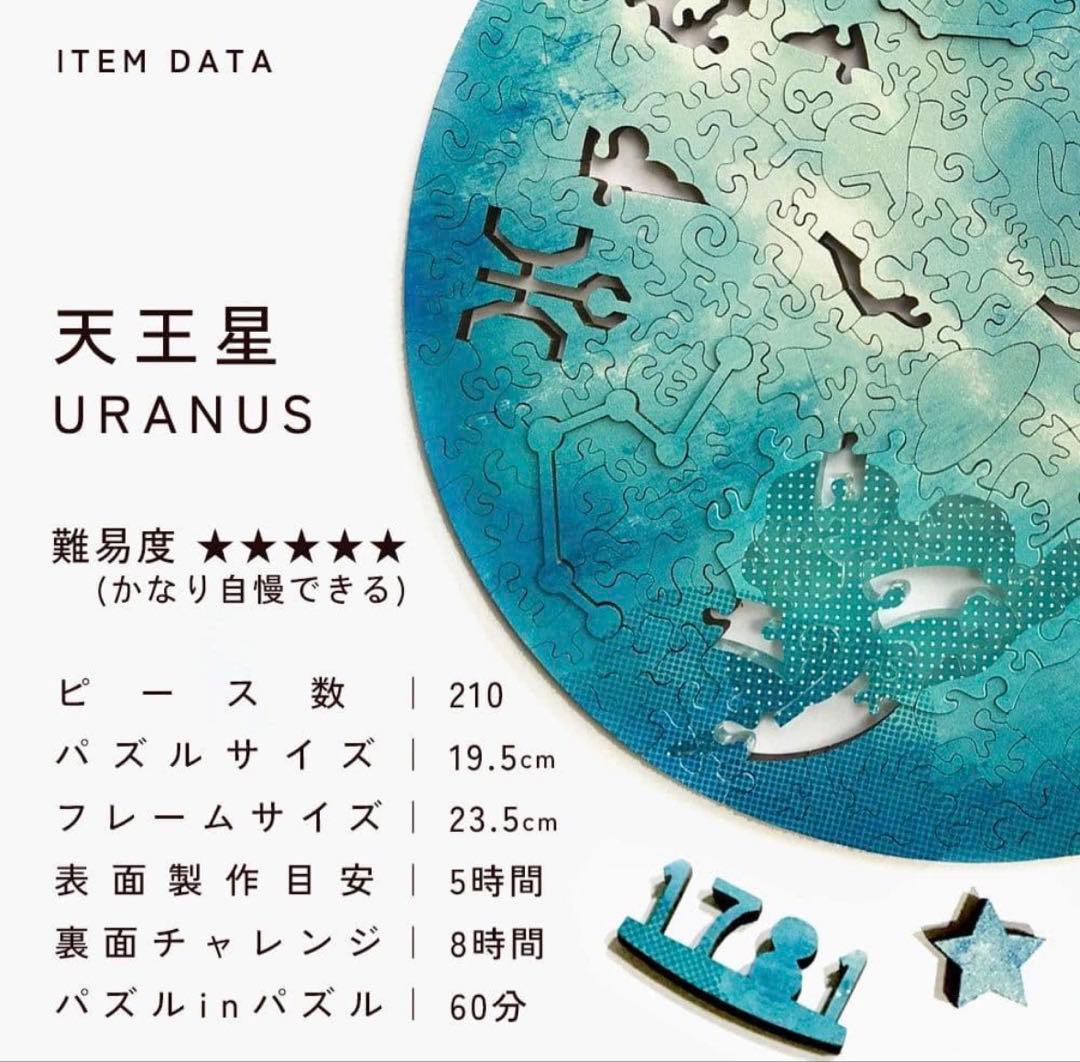 宇宙の破片 URANUS 天王星と専用フレームセット 惑星パズル