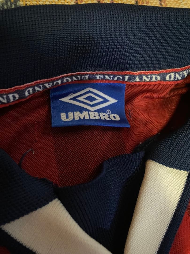 90s UMBRO アンブロ イングランド代表ユニフォーム　Lサイズ RED