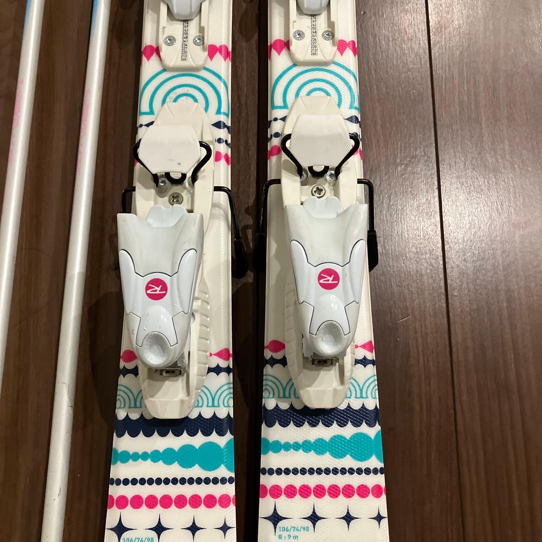 スキー板　キッズ　ロシニョール　116cm ストック