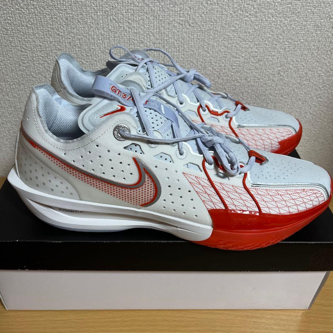 新品 NIKE AIR ZOOM G.T. CUT3 白赤 32cm