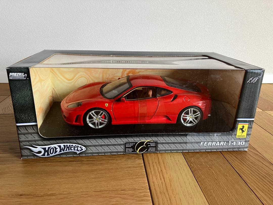 未開封 1/18 Hot Wheels Ferrari F430 フェラーリ 赤