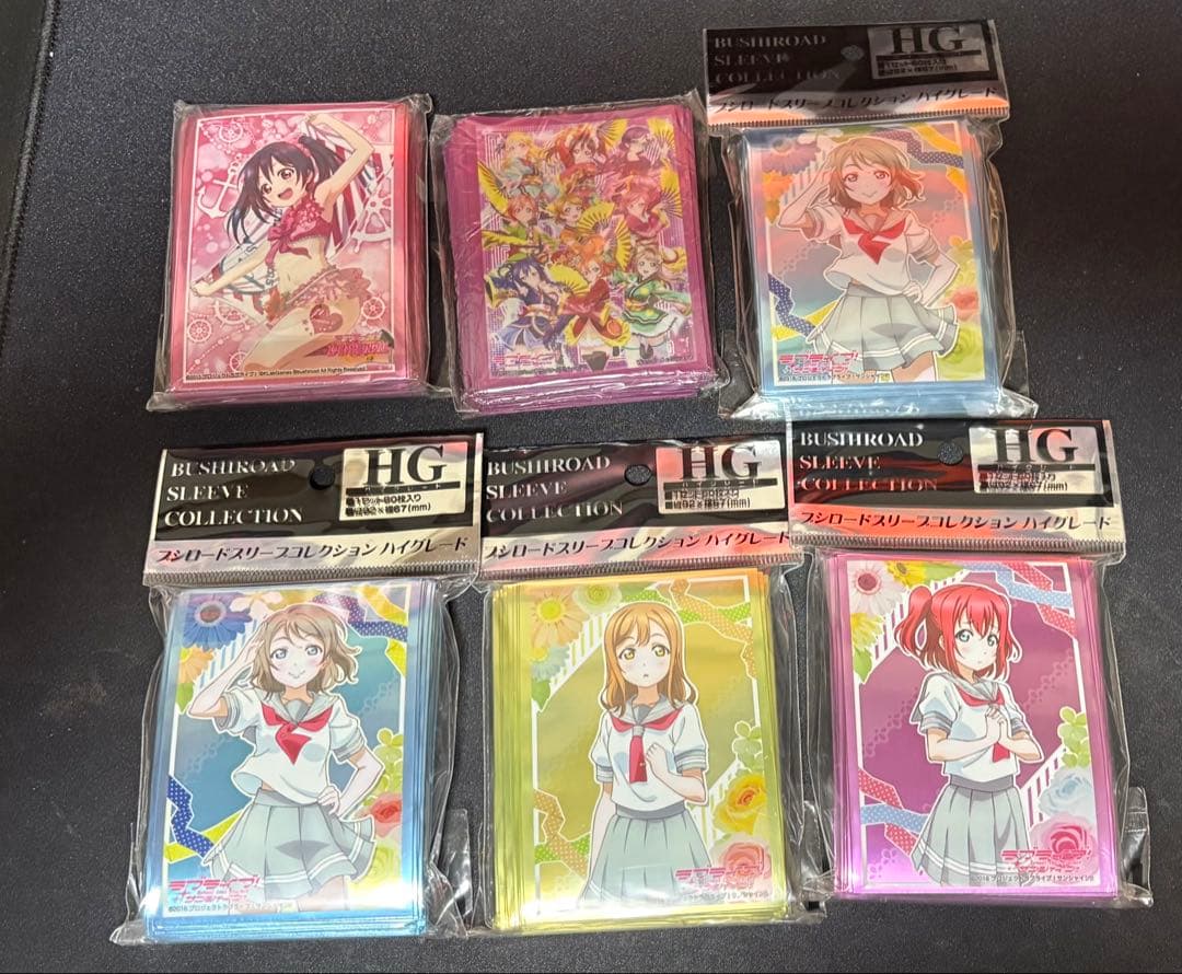 スリーブまとめ売り　（ToLOVEる、リゼロ、ラブライブ、etc.)
