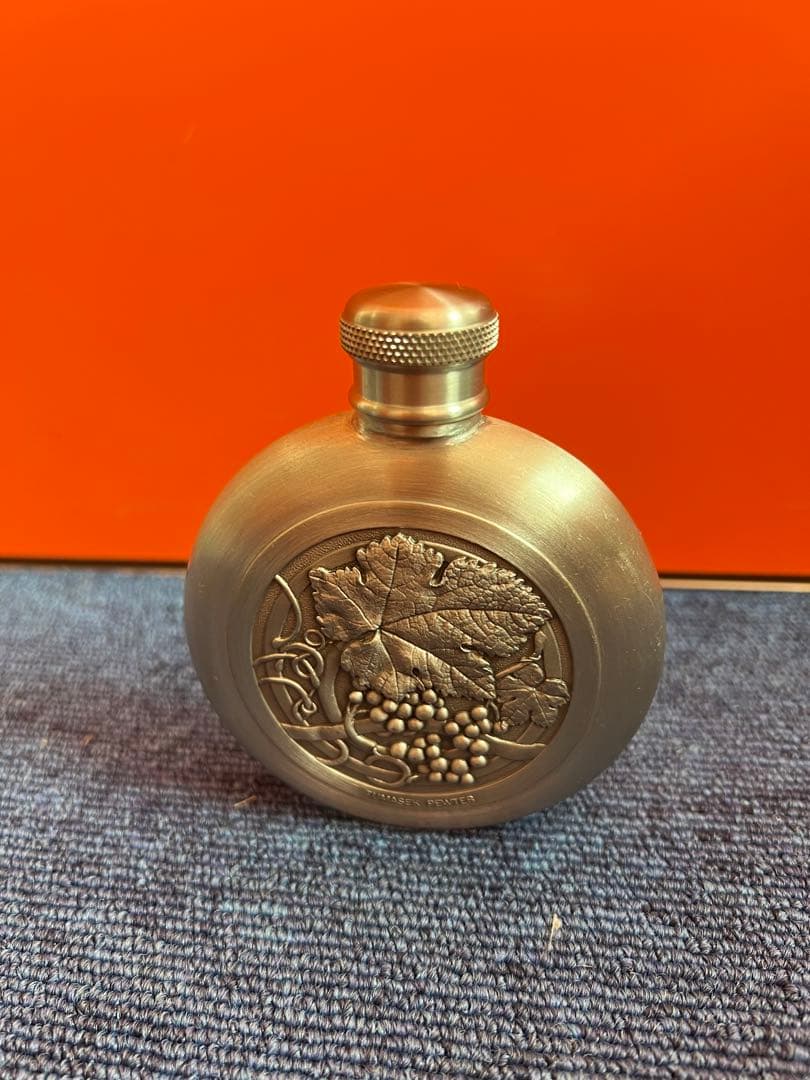 1309 tumasek pewter　酒器　ウィスキーボトル　スキットル　錫製