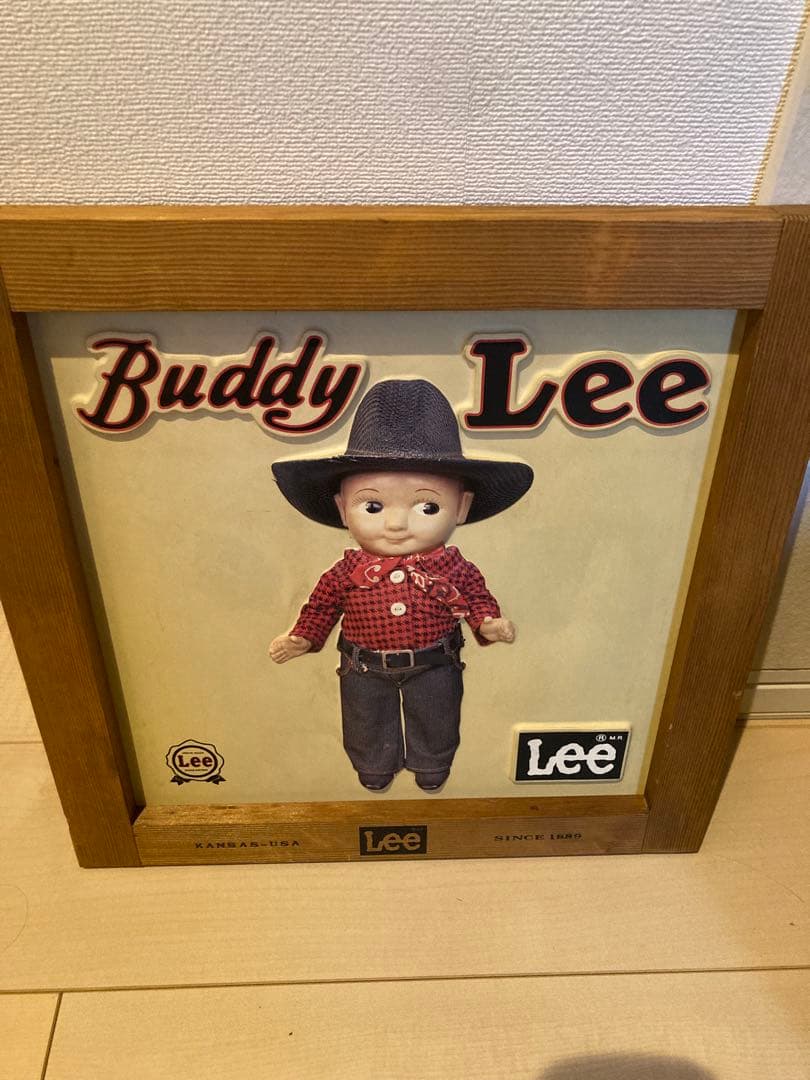 Buddy Lee 人形 Lee 木製看板　バディーリー