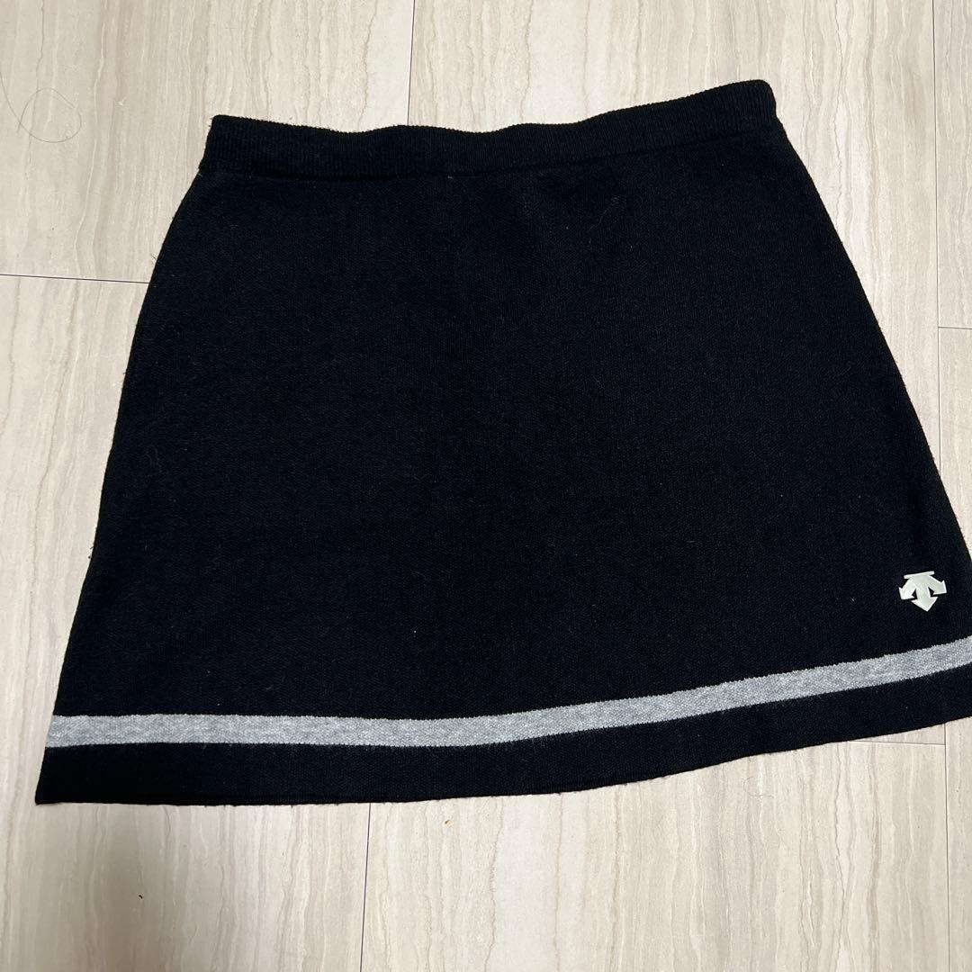 DESCENTE GOLF ニット セットアップ（トップス＋スカート）サイズL