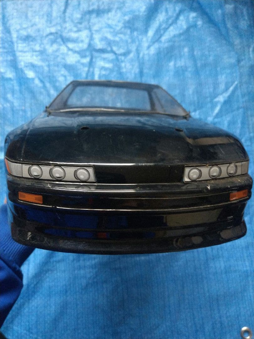 S13　シルビア　ボディのみ　1/10RC　電動ラジコン　穴あり　中古品