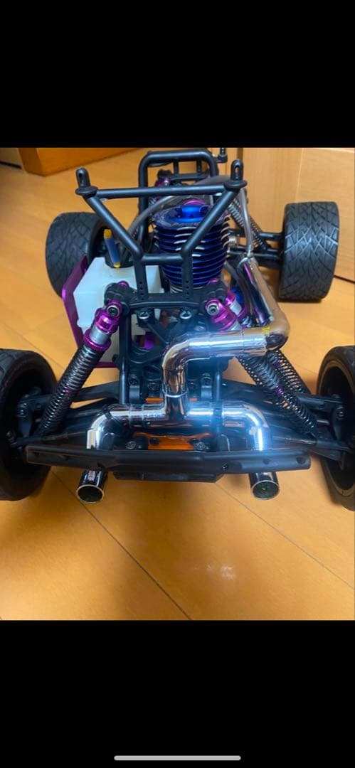 HPI サベージ　バーンバーナー製デュアルマフラー