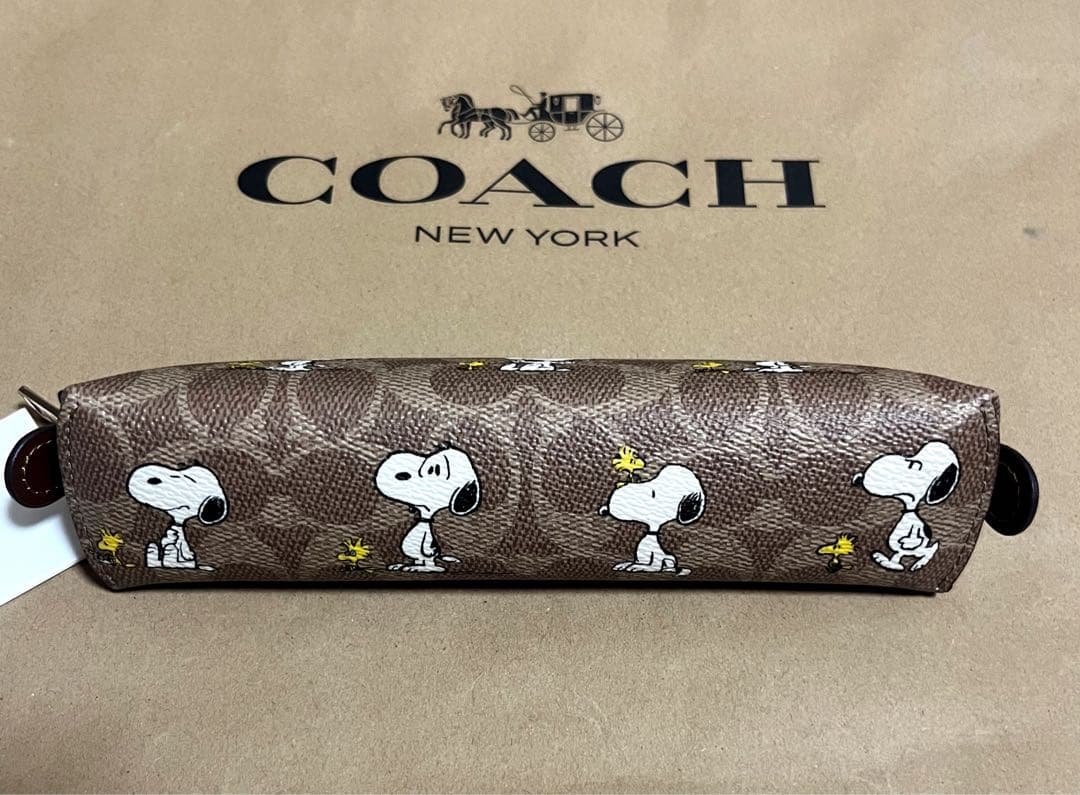 【新品未使用】COACH スヌーピー ペンケース