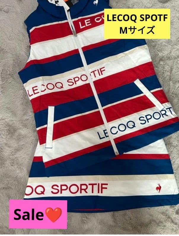 Sale❤LECOQ SPORTIF ストライプ ベスト スカートセット
