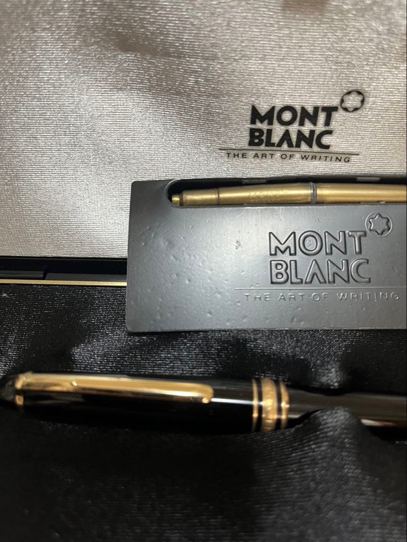 MONT BLANC 万年筆 黒 ゴールド装飾　K14