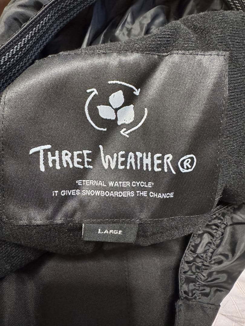 THREE WEATHER ブラックスノーボードパンツ ユニセックス　ムラスポ
