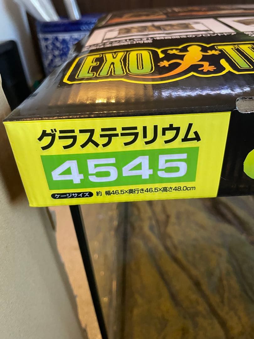 【未使用品】ジェックス エキゾテラ グラステラリウム 4545 ガラス製ゲージ