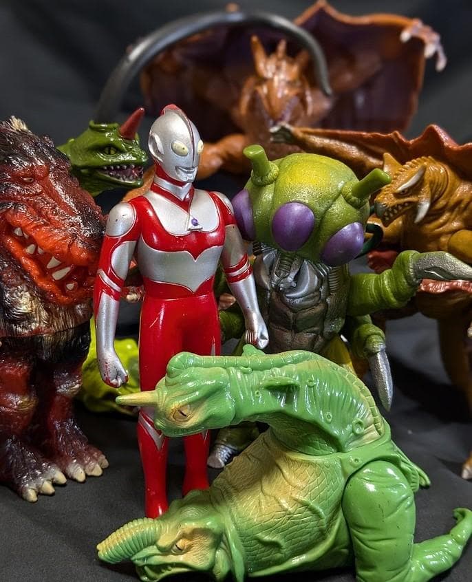 ウルトラマングレート＆登場怪獣（バンダイ）ソフビフィギュア７体セット
