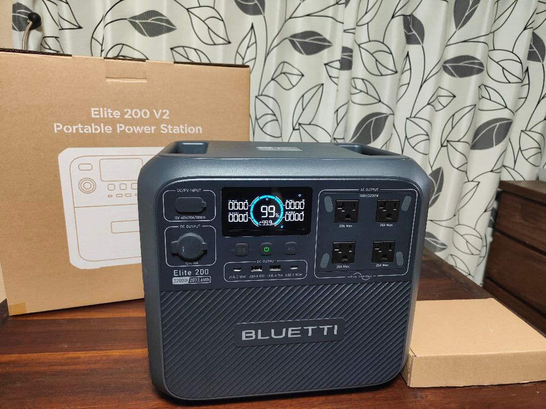 BLUETTI ポータブル電源 Elite 200 V2