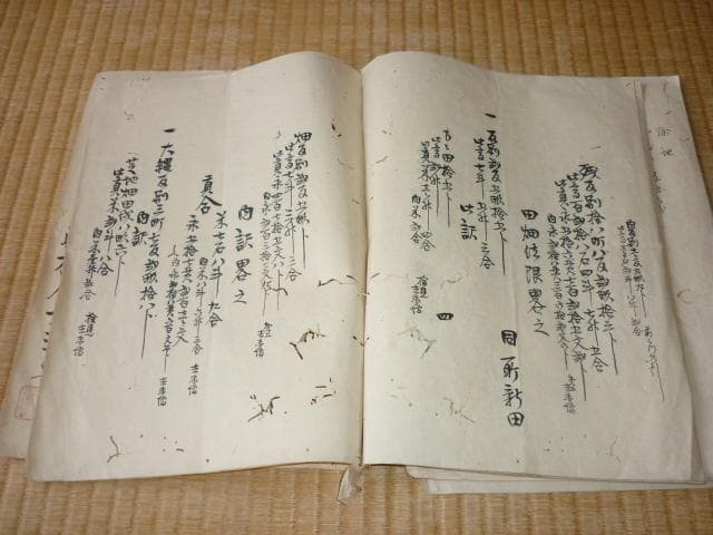 明治5年頃◆神奈川県権令 5代知事 大江卓 直筆『納合米/年貢』割付状 全38頁
