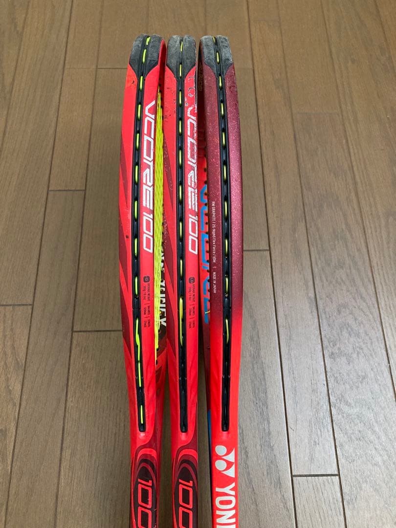 3本組 YONEX VCORE 100 G2 VCORE 100L G1