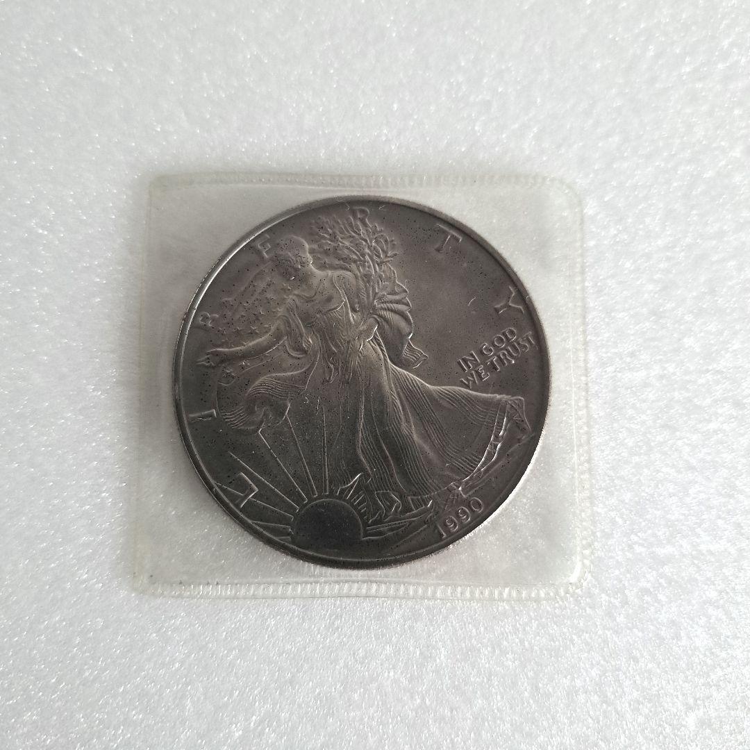 純銀　リバティー　LIBERTY COIN　1990　記念