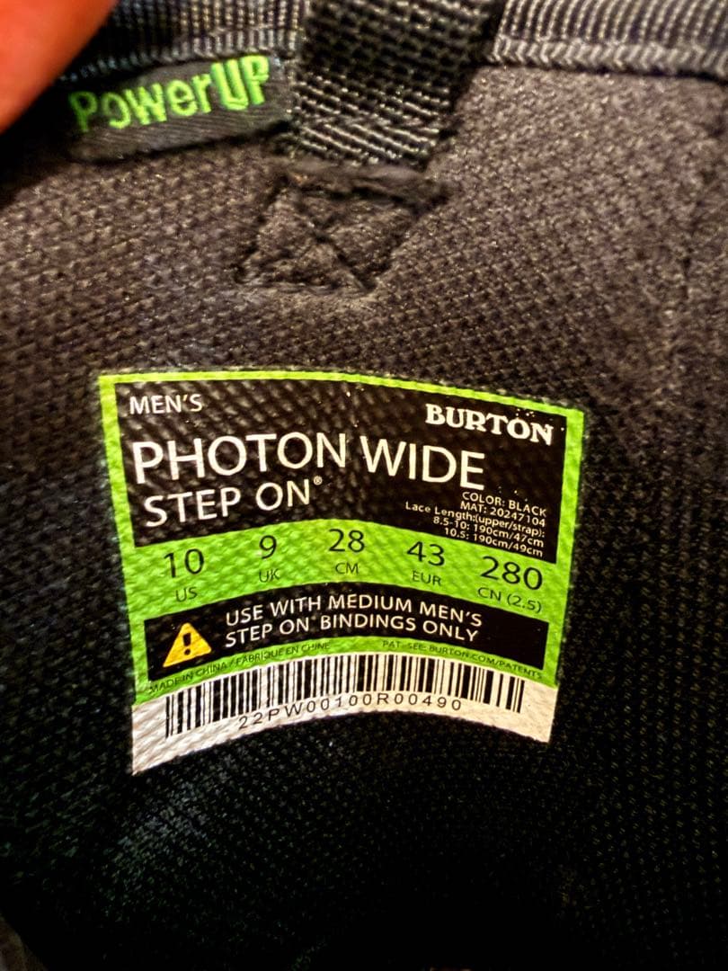 Burton Step On Photon Wide スノーボードブーツ28cm