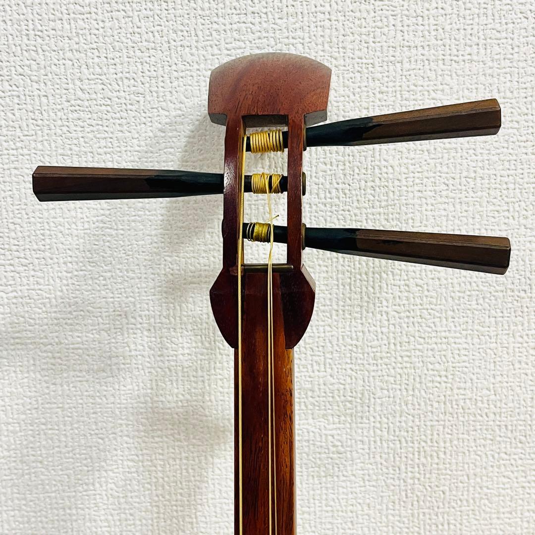 三味線 細棹 柏屋 ケース付き 全長約87cm