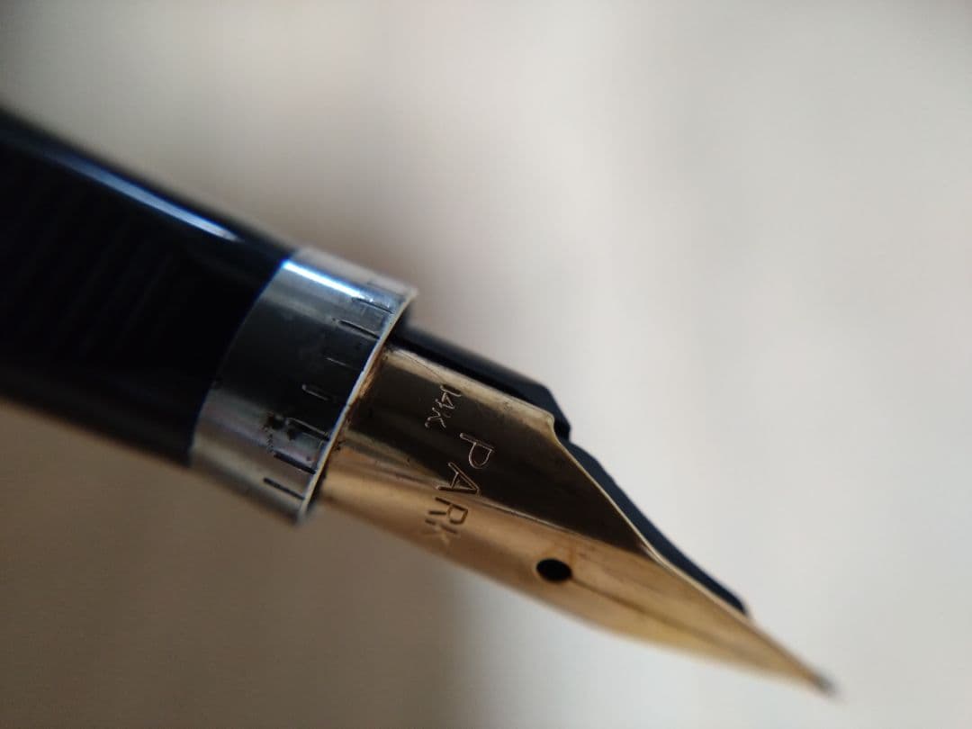 PARKER パーカー 万年筆 シルバー スターリングシルバー ペン先14K