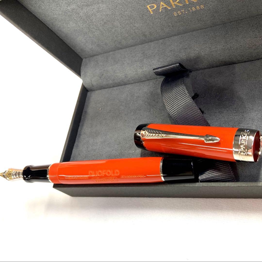 PARKER DUOFOLD 万年筆 クラシック ビッグレッド CT 美品