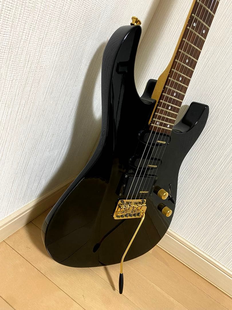 Fernandes フェルナンデス 黒xゴールドパーツ 美品 24フレット