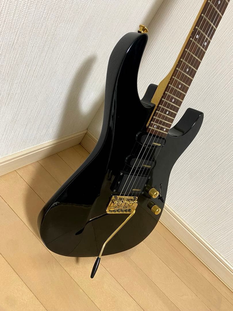 Fernandes フェルナンデス 黒xゴールドパーツ 美品 24フレット