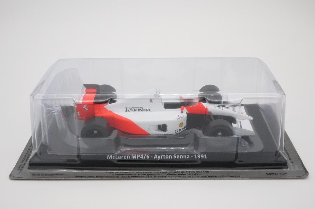 1/24 マクラーレン ホンダ MP4/6 A.セナ チャンピオン