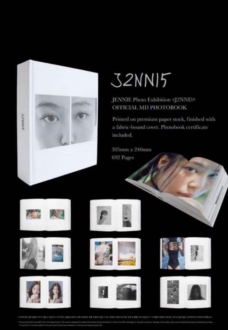 J2NNI5 photobook JENNIE ジェニ　代官山popup限定