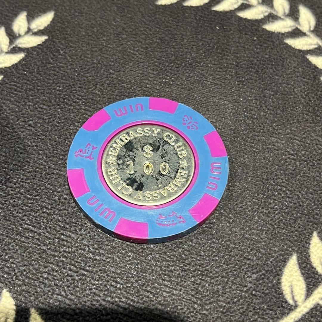 36 カジノチップ 700枚 100$ ポーカーチップ  H26年