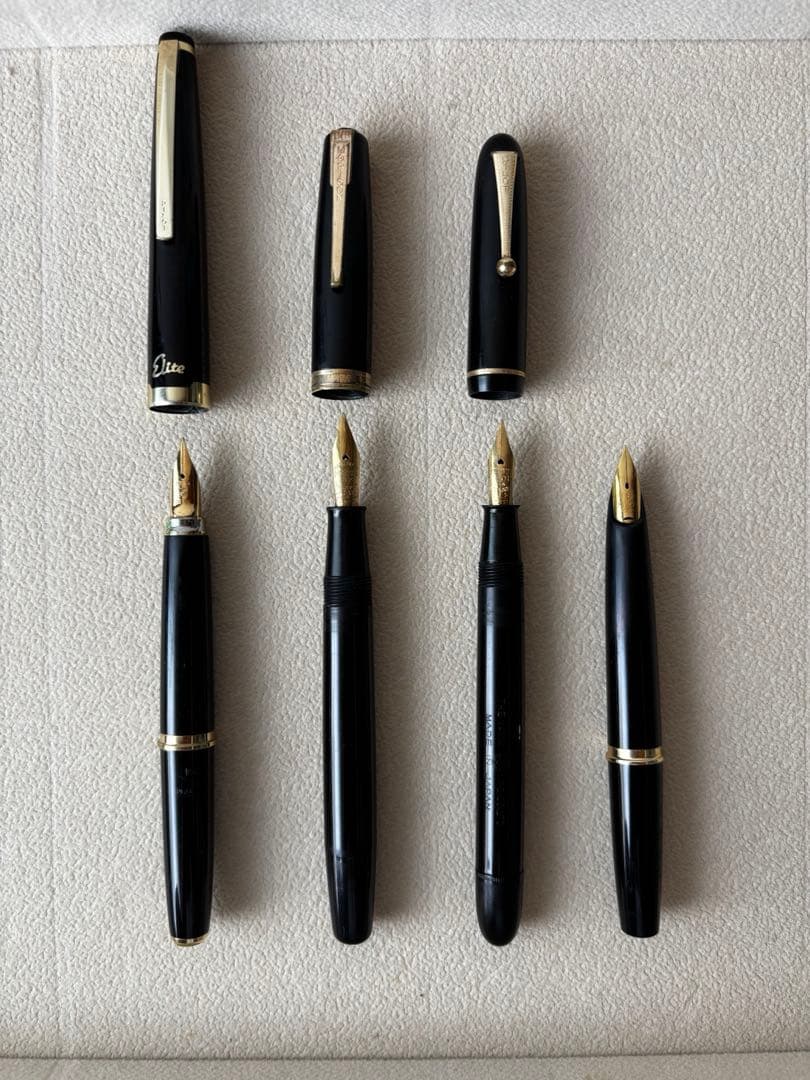 18K 14K パイロット　PILOT morison 万年筆　4本セット