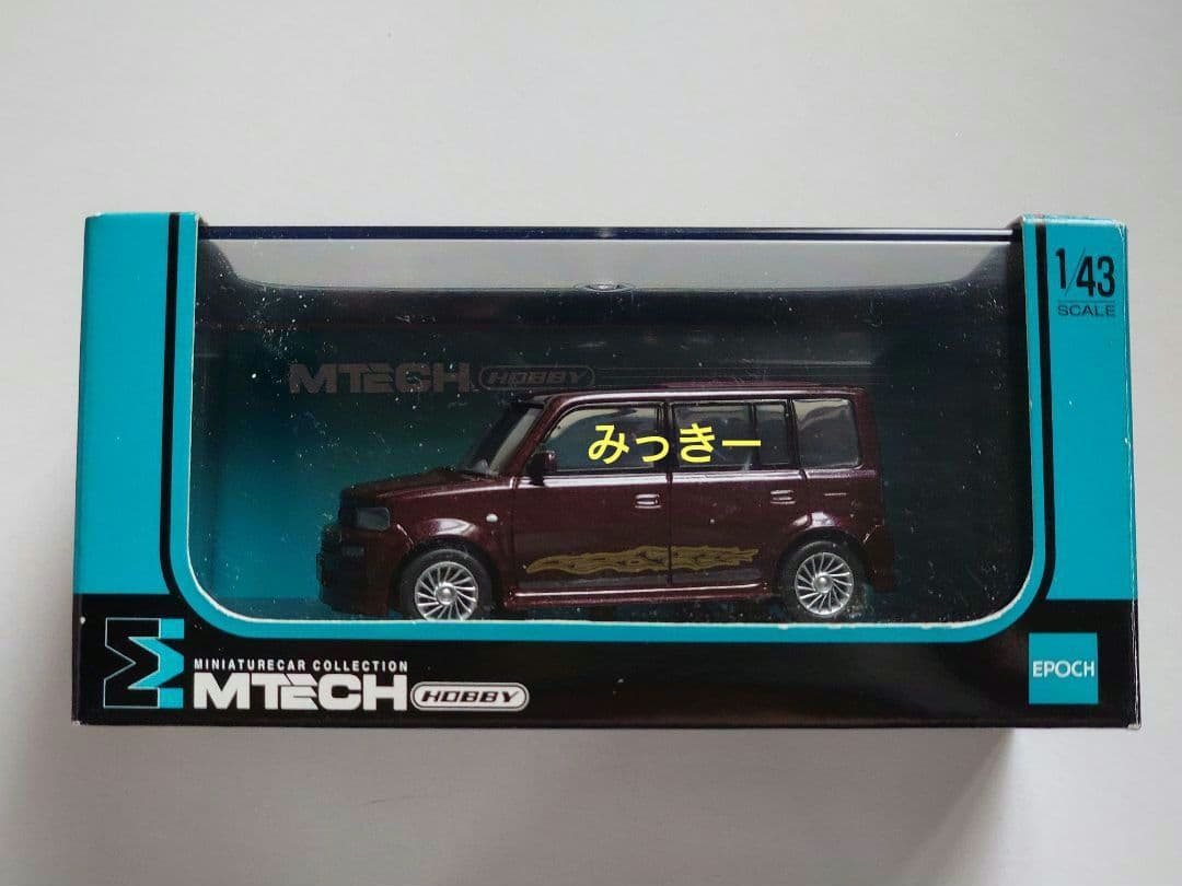 ☆美品★ トヨタ bB 1/43 カラー ミニカー　TOYOTA MTECH