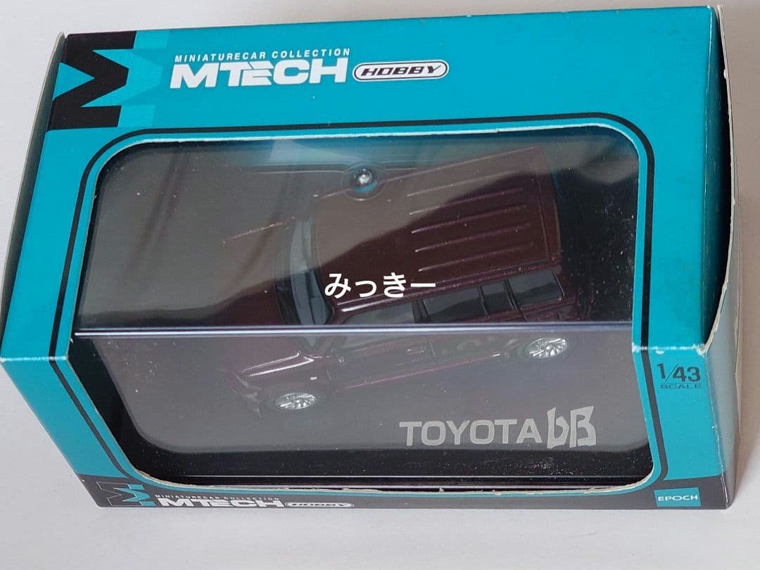 ☆美品★ トヨタ bB 1/43 カラー ミニカー　TOYOTA MTECH