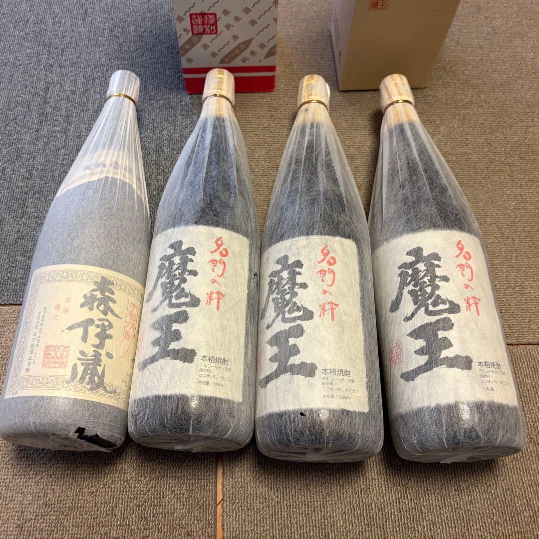 森伊蔵 1本白玉醸造 魔王1.8L 3本 焼酎 お酒