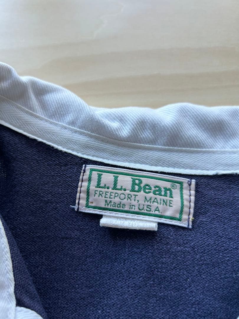 80s-90s L.L.Bean ラグビーシャツsize:M USA製