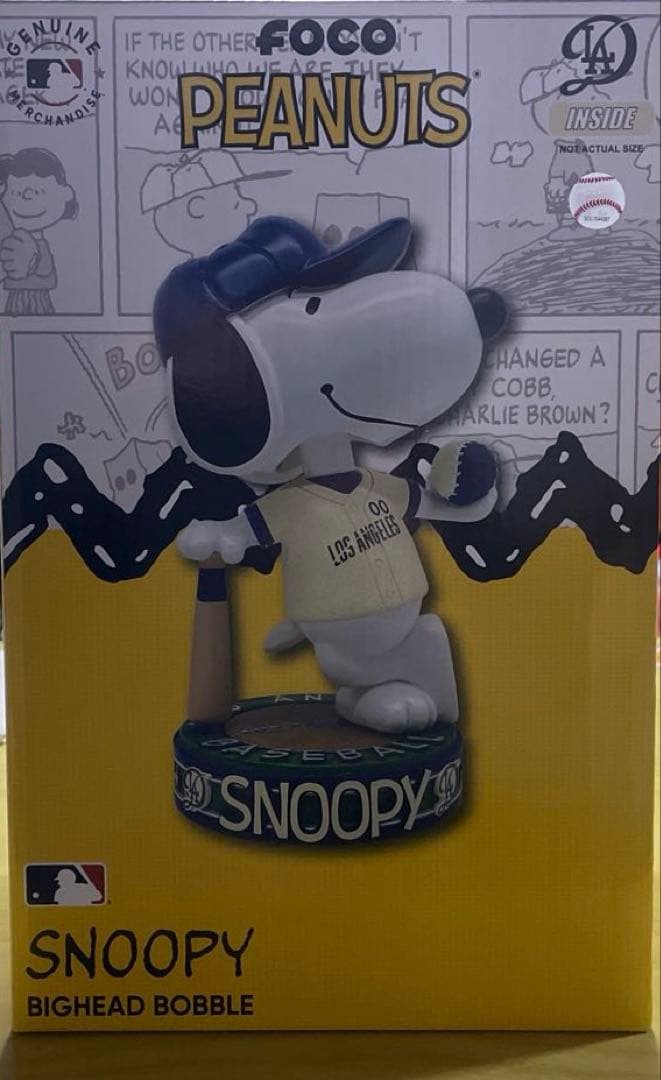 2025 ドジャース SNOOPY ボブルヘッド 9.5インチ郵便局限定500体