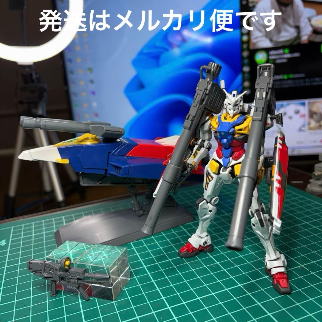 【完成品】HG 白いガンダム　部分塗装【完成品】HGUC　Gアーマー　2セット