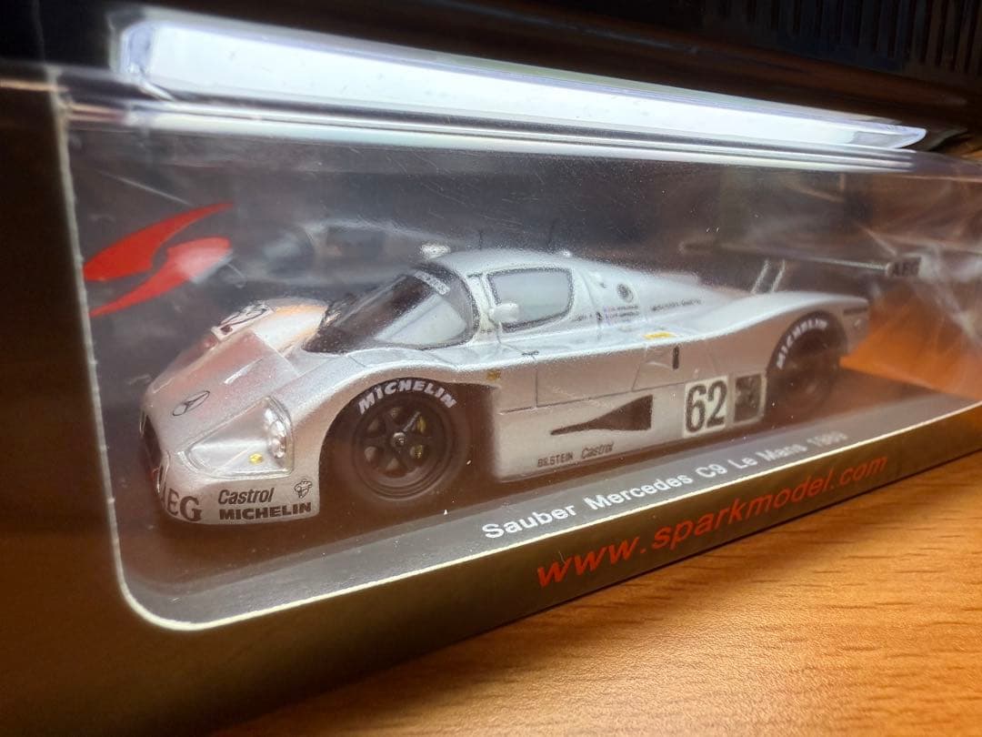 ミニカー 1/43 Sauber Mercedes C9 #62 Le Mans 1989