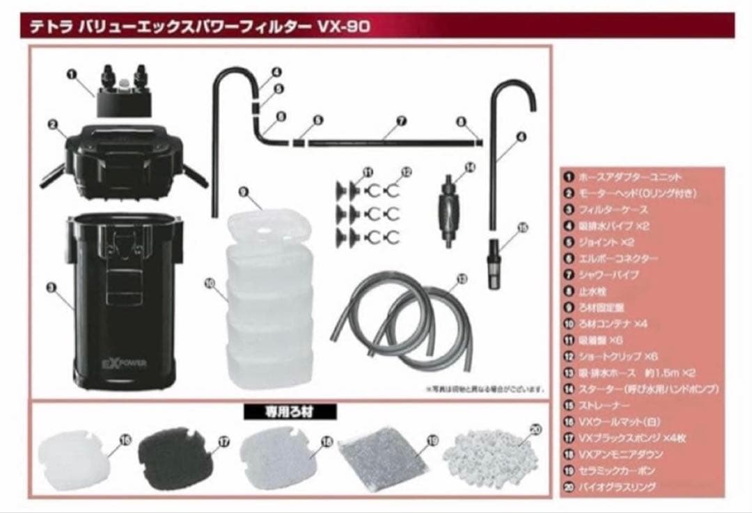 テトラプレミアム　VXパワーフィルター　90