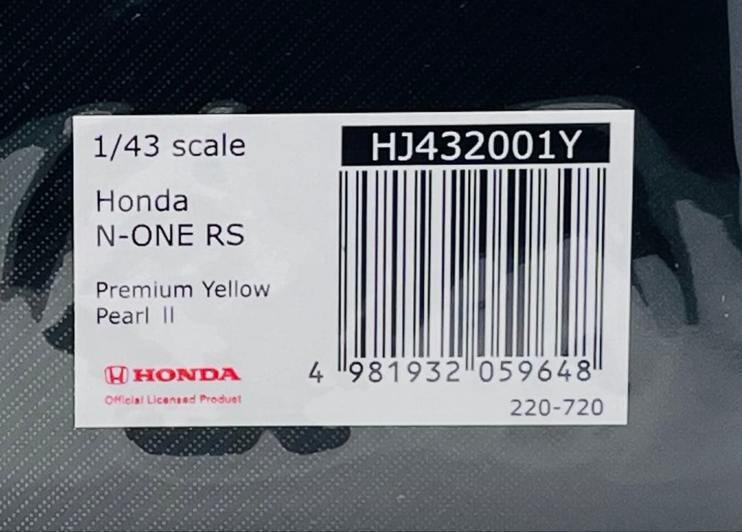 ホンダ N-ONE RS プレミアムイエローパール　ホビージャパン 1/43